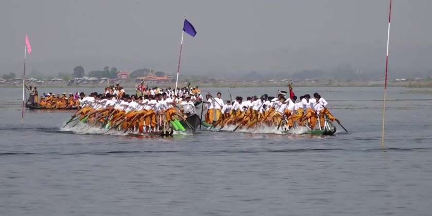Inn Thar Traditional Boat Race: SAC members watched and awarded prizes | Myanmar International TV